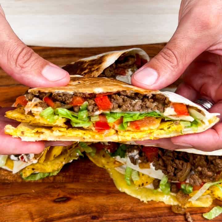 Healthy Crunchwrap Supreme (Folding Hack) - Better Cheat Meals