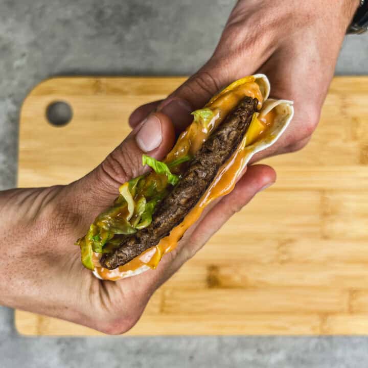 Cheeseburger Wrap [Viral Folding Hack] - Better Cheat Meals