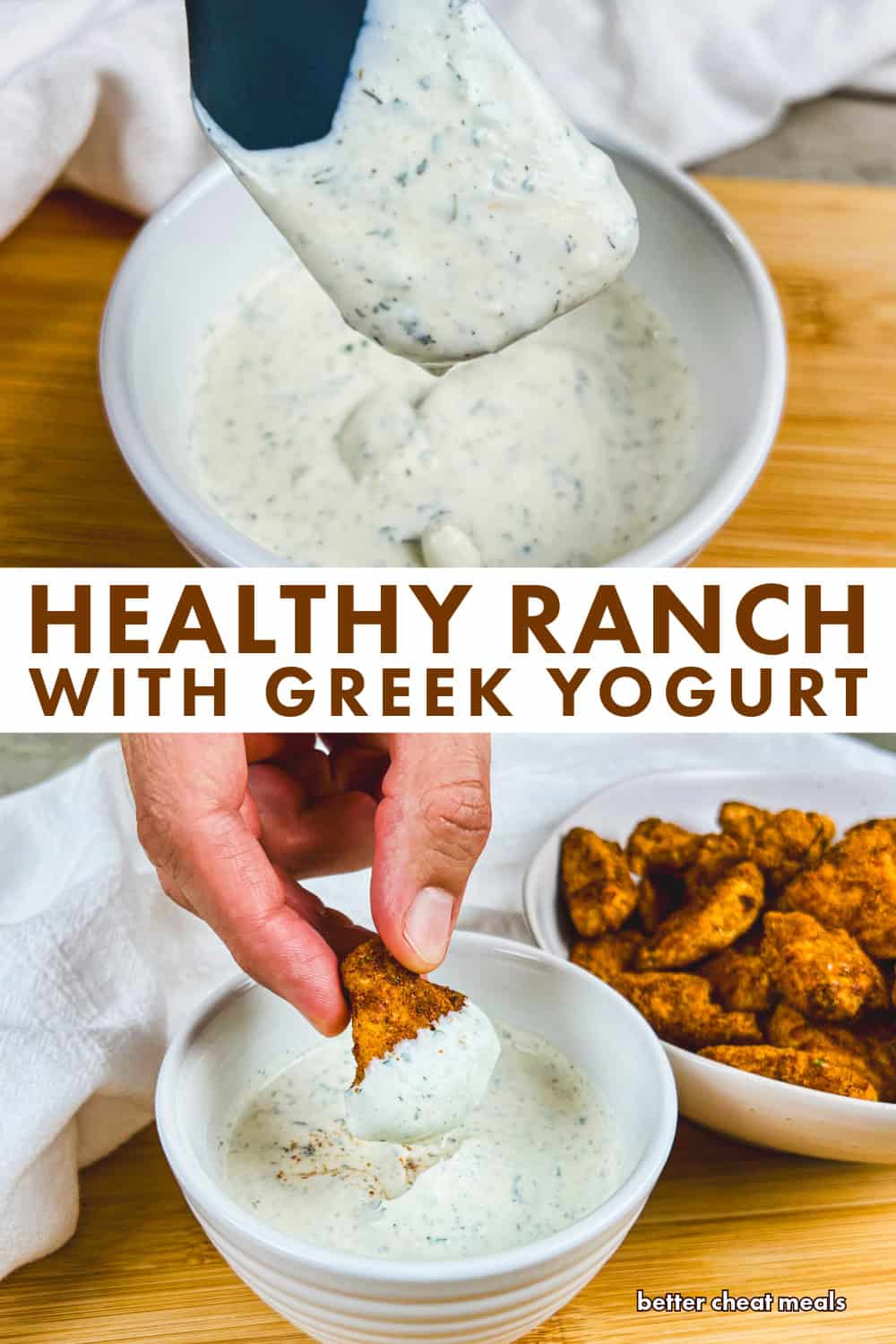 Healthy Greek Yogurt Ranch Dressing - Better Cheat Meals