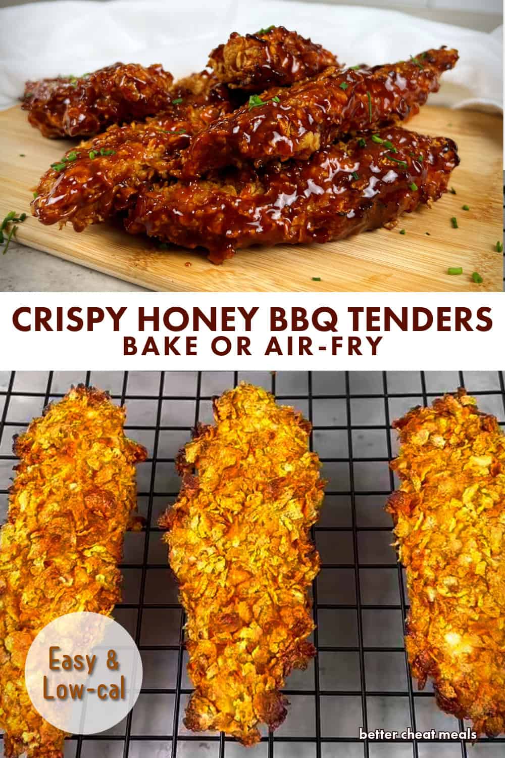 Crispy Baked Honey BBQ Chicken Tenders - Better Cheat Meals