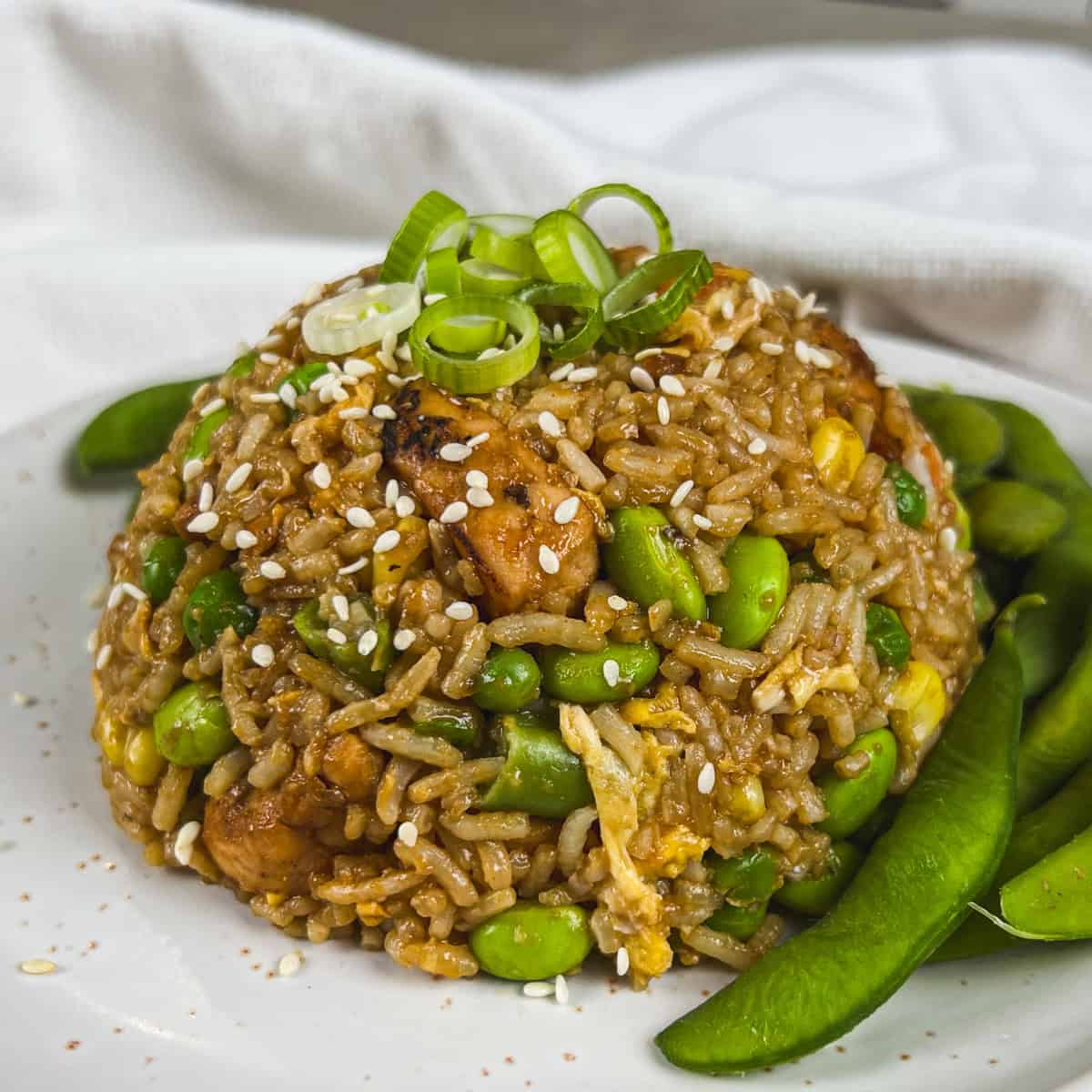 High-Protein Sesame Chicken Fried Rice - Better Cheat Meals
